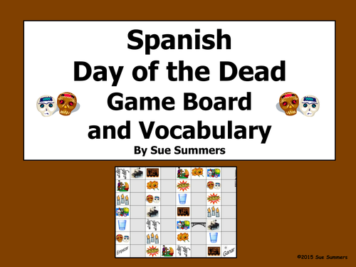 Spanish Day of the Dead Board Game and Vocabulary | Teaching Resources