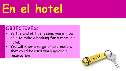 En el hotel | Teaching Resources