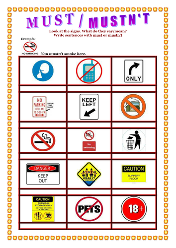 Rules based on Signs and Symbols | Teaching Resources