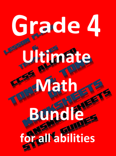 4th Grade Math Bundle | Teaching Resources