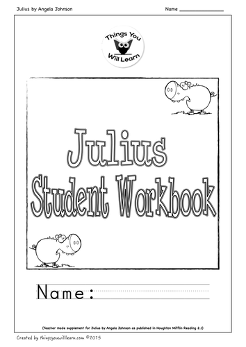 Julius Student Workbook (Houghton Mifflin 2.1) | Teaching Resources