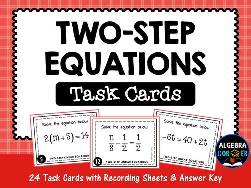 Tarsia cards for one step and two step equations by - UK Teaching ...