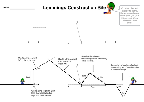 Early years construction, loci and scale drawing resources