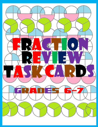 Fraction Review Fun Cards | Teaching Resources