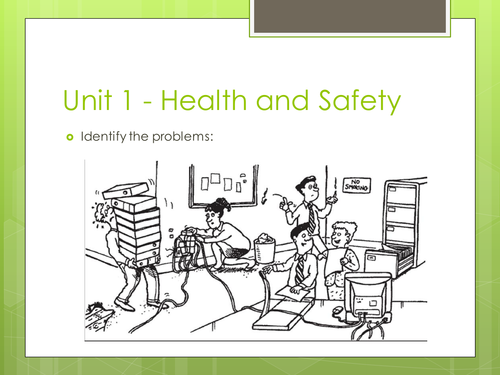 GCSE ICT theory Health and Safety in the workplace by BeckyB1988 ...