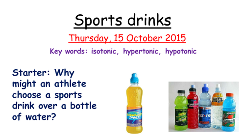 Sports drinks by zuba102 - Teaching Resources - Tes