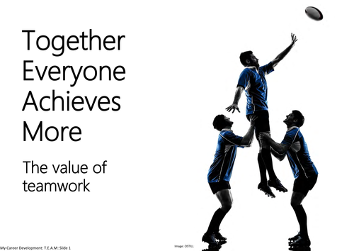 TEAM: The value of teamwork by knowledgeandskills - Teaching Resources ...