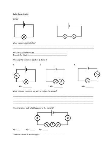 Series and parallel circuits | Teaching Resources Series and parallel circuits | Teaching Resources
