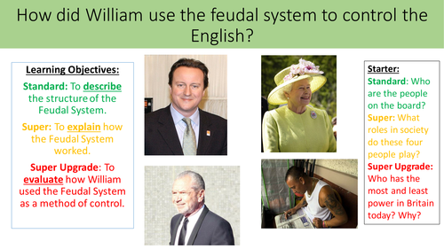 How did William use the feudal system to control the English? by - UK ...