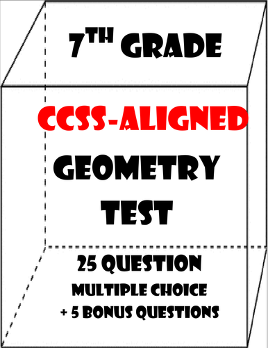 7th Grade Geometry Test | Teaching Resources