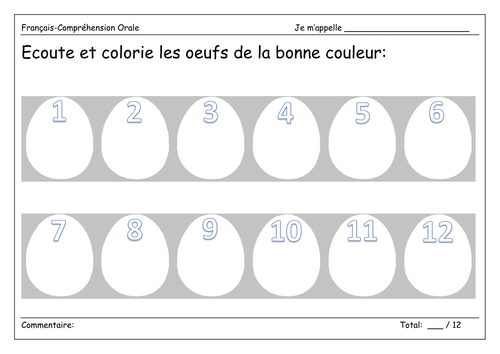 Easter Eggs- Les oeufs de Pâques | Teaching Resources
