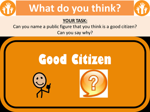 What makes a good citizen? by alainechristian - Teaching Resources - Tes