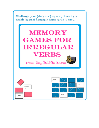 Memory Games for Irregular Verbs | Teaching Resources