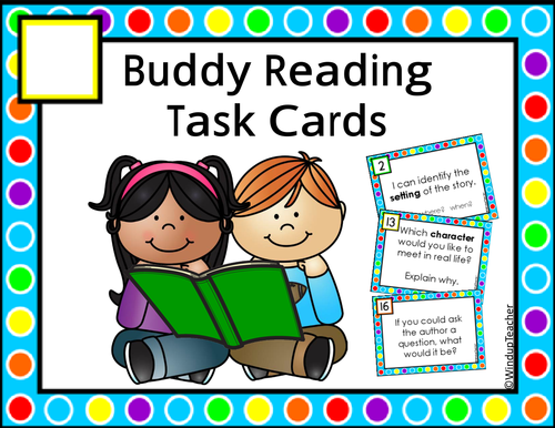 Buddy Reading Center Task Cards by WindupTeacher - Teaching Resources - Tes