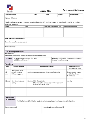 Metallic Bonding | Teaching Resources Metallic Bonding | Teaching Resources