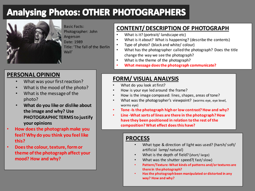 Photography is my life - Teaching Resources - TES