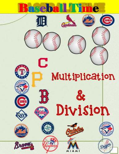 Baseball Multiplication and Division | Teaching Resources