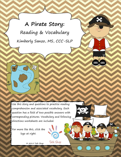 Pirate vocabulary, games, worksheets, story, grid by ...