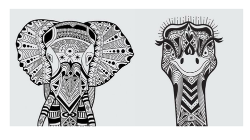 Zentangle animal drawings | Teaching Resources