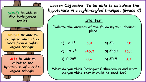 Gcse Foundation Pythagoras And Trigonometry Unit 11 Lessons