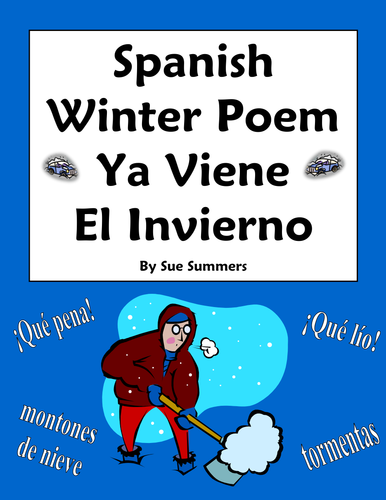 Spanish Winter Poem - Ya Viene El Invierno - Spanish Poetry | Teaching ...