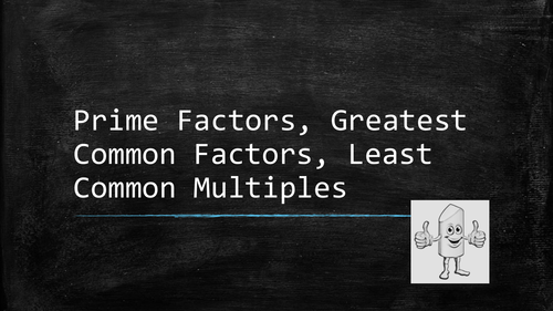 Prime Factors, Greatest Common Factor, Least Common Multiple | Teaching ...