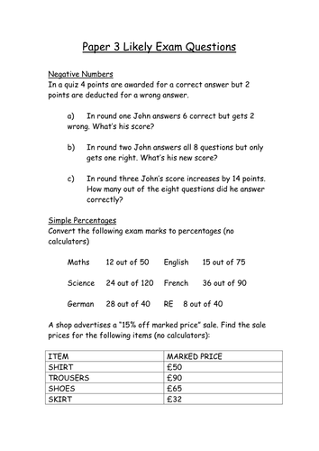 GCSE Revision Homework Questions | Teaching Resources GCSE Revision Homework Questions | Teaching Resources