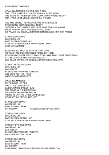 Everything Changes - Christmas song in gospel style, my favourite song ...