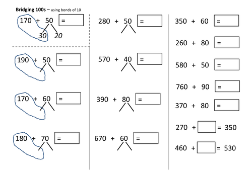 Bridging through 100s by Namragus - Teaching Resources - Tes