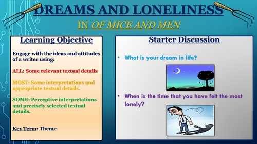 Of Mice and Men - The Themes of Dreams and Loneliness | Teaching Resources