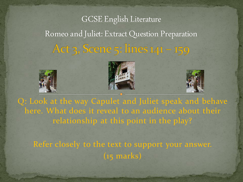 Eduqas/WJEC GCSE English Literature: Exam - Extract Preparation ... Eduqas/WJEC GCSE English Literature: Exam - Extract Preparation ...