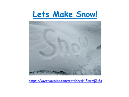 Science States of Matter - Snow Experiment KS1 and 2 | Teaching Resources