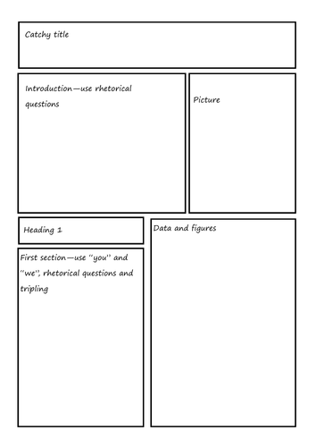 Persuasive Leaflet Writing Frame and Planning Sheet | Teaching Resources Persuasive Leaflet Writing Frame and Planning Sheet | Teaching Resources