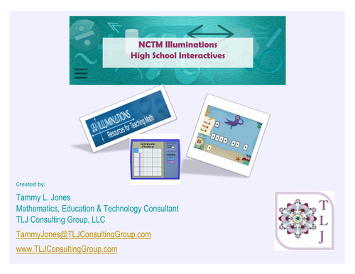 NCTM Illuminations High School Interactives | Teaching Resources