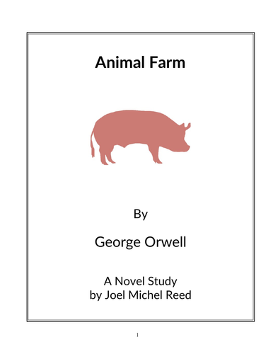 Animal Farm novel lesson plans by MissLMLovatt - Teaching Resources - TES Animal Farm novel lesson plans by MissLMLovatt - Teaching Resources - TES