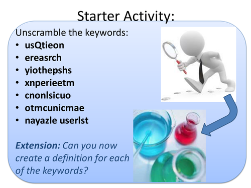 Science ISA Introduction Lesson | Teaching Resources