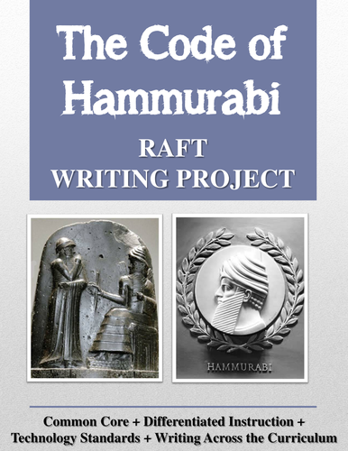 Code of Hammurabi RAFT Writing Project + Rubric | Teaching Resources