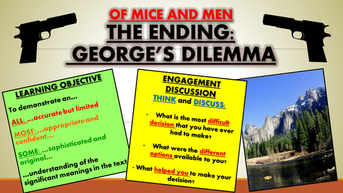 Of Mice and Men: The Ending - George's Dilemma | Teaching Resources