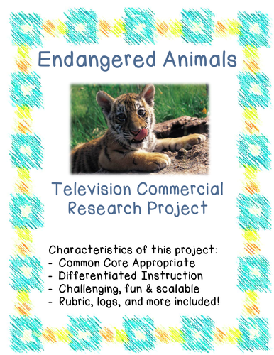 Endangered Animals Television Commercial Research Project | Teaching ...