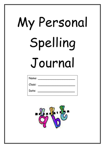 Personal Spelling Journal | Teaching Resources