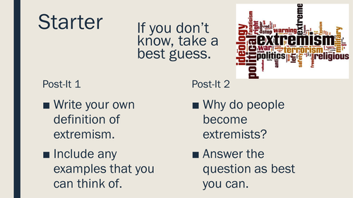 Extremism | Teaching Resources