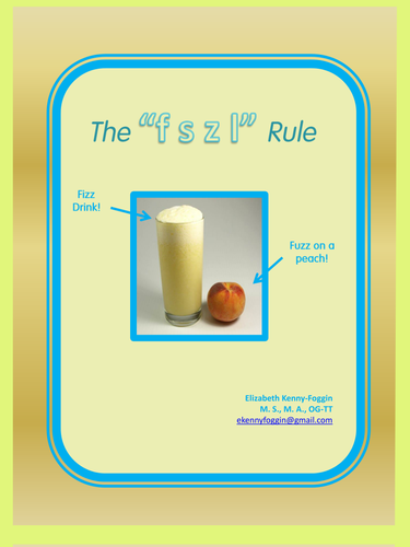 Know the Code: Spelling Rule -F S Z L | Teaching Resources