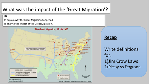What was the impact of the ‘Great Migration’? | Teaching Resources