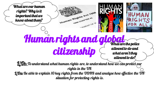 Post 16 PSHCEE Human rights and Global Citizenship | Teaching Resources