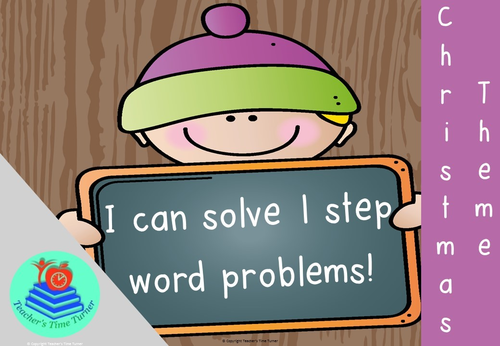 Word problems - Solving 1 step word problems. - Christmas and Winter ...
