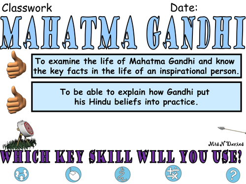 Gandhi, the Mahatma by hamidmahmood - Teaching Resources - TES