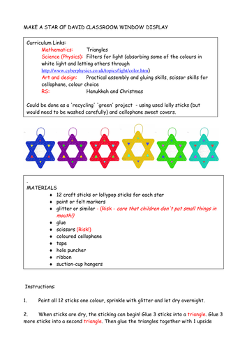 Hanukkah Assembly | Teaching Resources