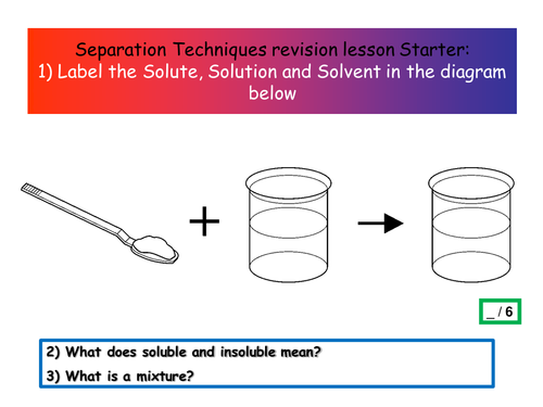 C1.3 SEPARATION TECHNIQUES - NEW AQA GCSE SCIENCE (2016) by ssaleh21 ...