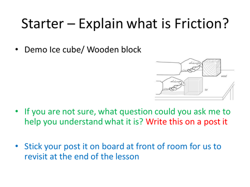 Friction Lesson | Teaching Resources