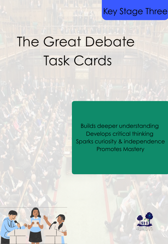 Critical Thinking (The Great Debate) Task Cards | Teaching Resources